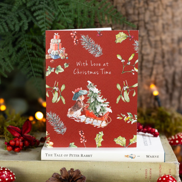 With Love at Christmas Time Card (Cello-Free) – Toasted Crumpet