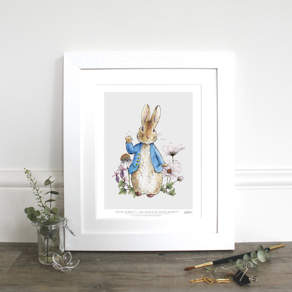 Peter Rabbit 10x12" Mounted Fine Art Print – Toasted Crumpet
